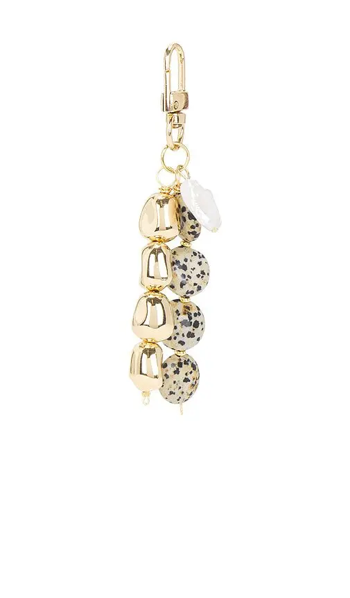CASA CLARA Rhodes Keychain In White
