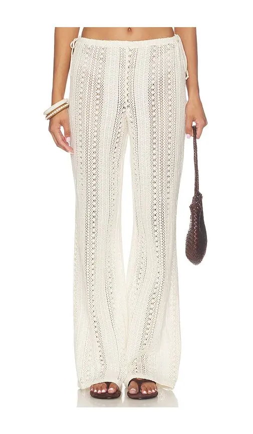 Tularosa Aila Crochet Knit Pants - Ivory