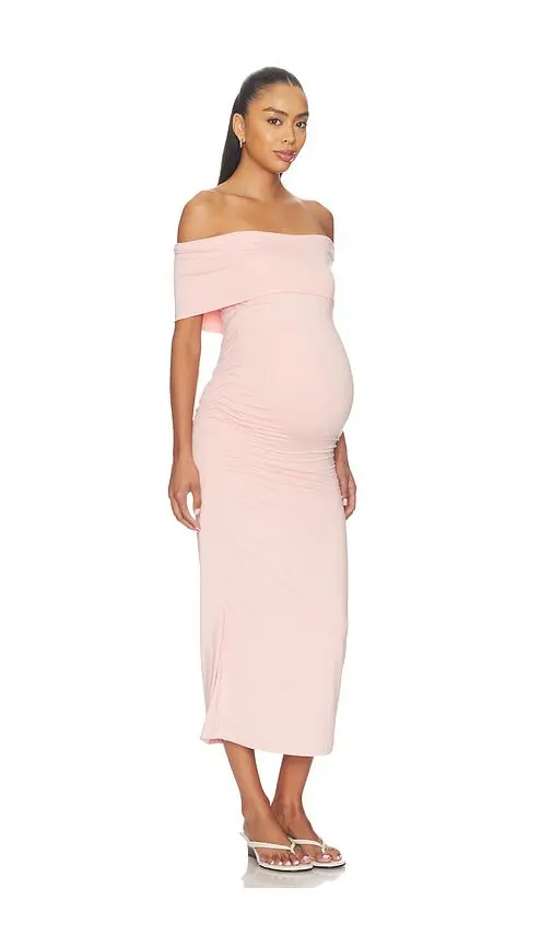 BUMPSUIT The Bianca Off-the-shoulder Maxi Dress - Pink