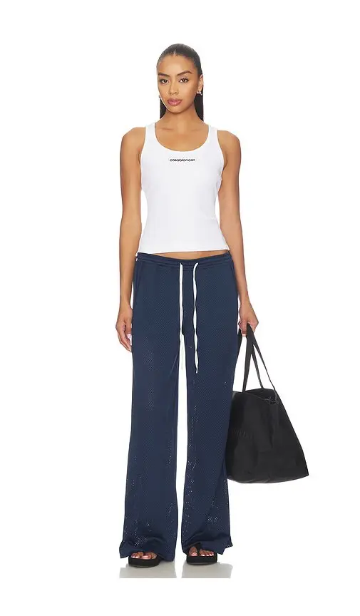 Casablanca Ribbed Tank Top