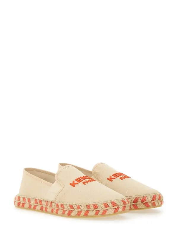 Kenzo Espadrille With Logo - Cream