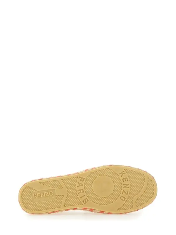 Kenzo Espadrille With Logo - Cream
