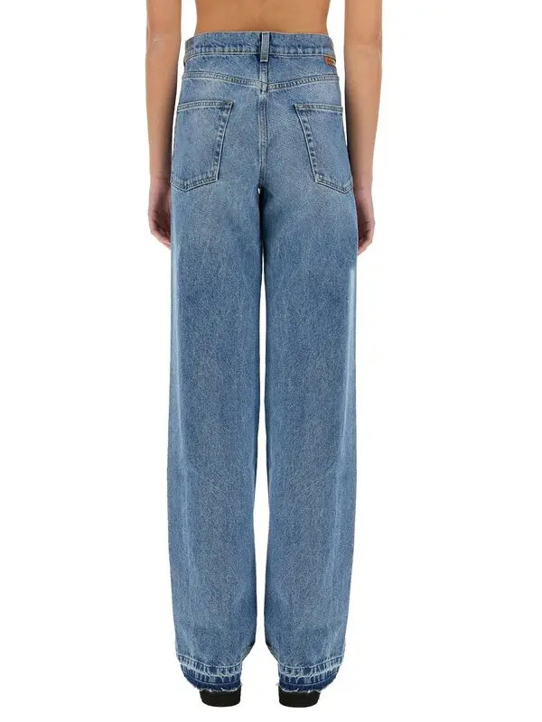 Stella McCartney Paneled Straight-leg Jeans