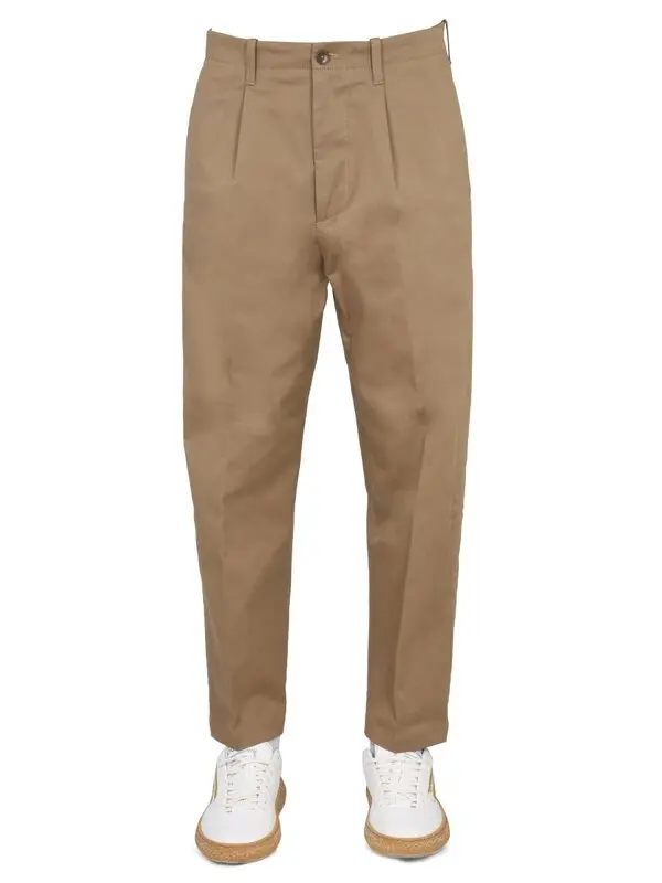 Etro Pleated Worker Pants - Cream