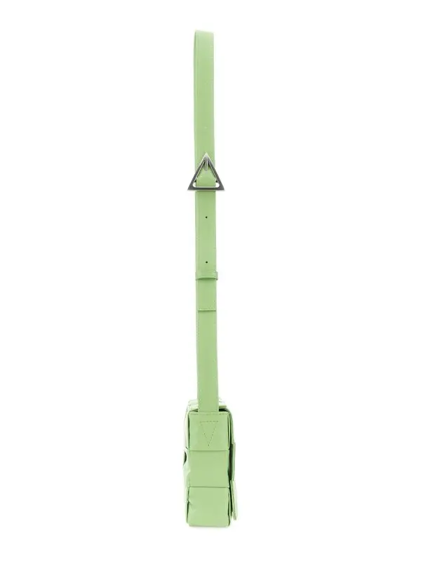 Bottega Veneta Case Bag With Adjustable Shoulder Strap - Green