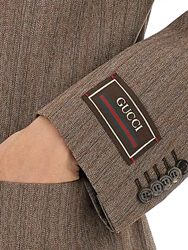 Gucci Herringbone Wool Jacket