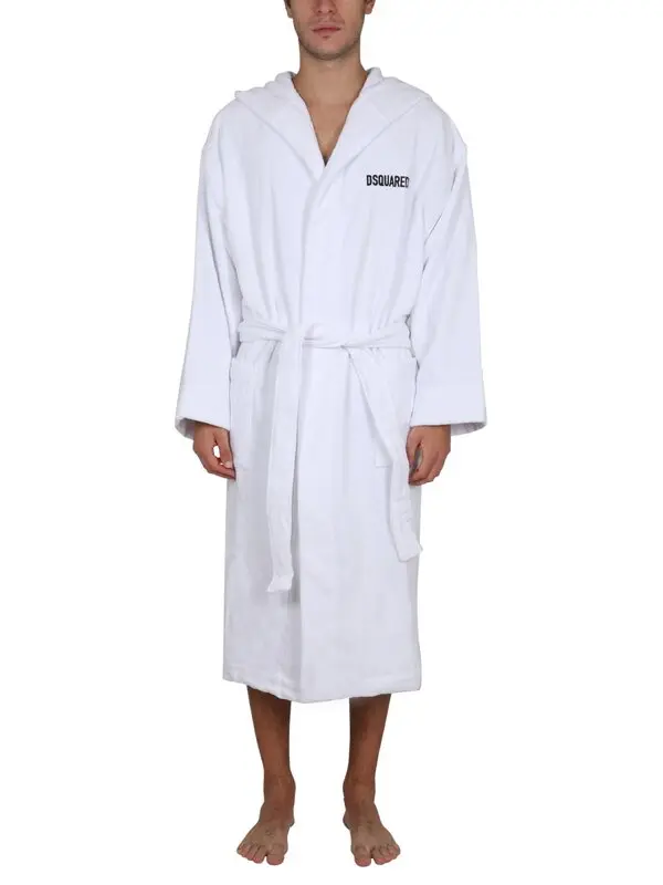 Dsquared2 Bathrobe With Logo