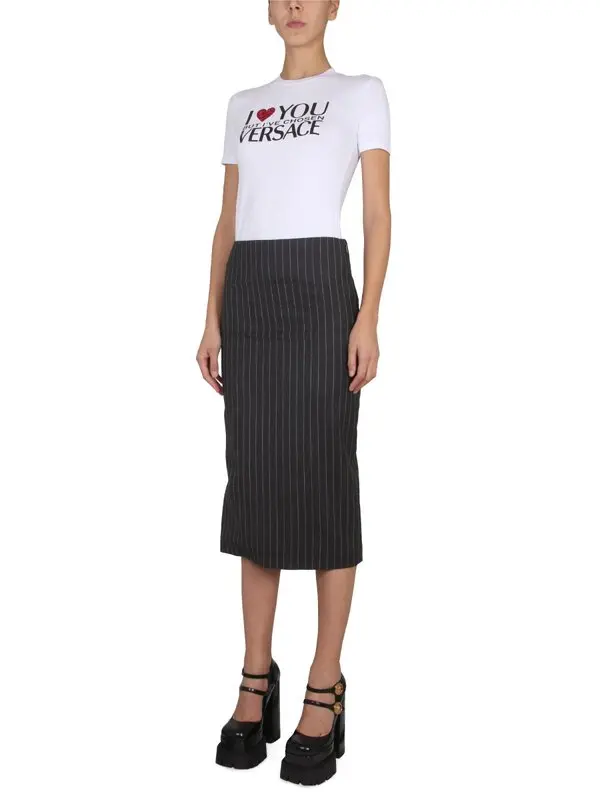 Versace Pencil Skirt - Gray