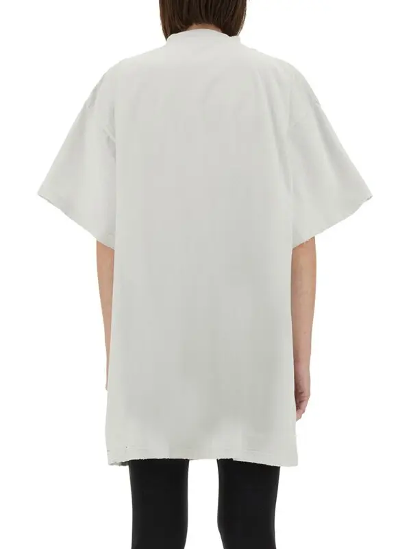 Balenciaga Oversize Graphic T-shirt - White