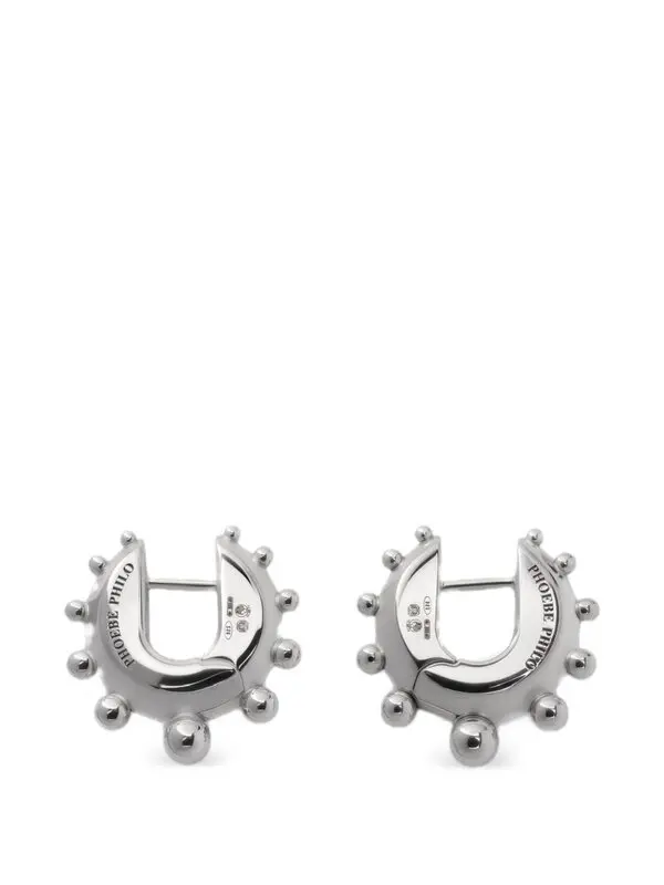 Phoebe Philo Beaded Hoop Small Earrings