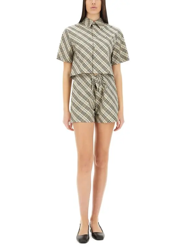 Burberry Vintage Check Cotton Shorts - Multicolor