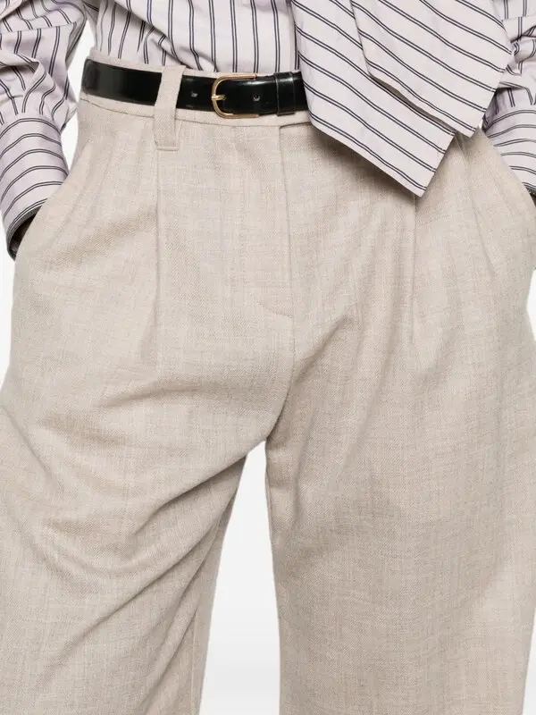 Brunello Cucinelli Wool Wide-leg Trousers