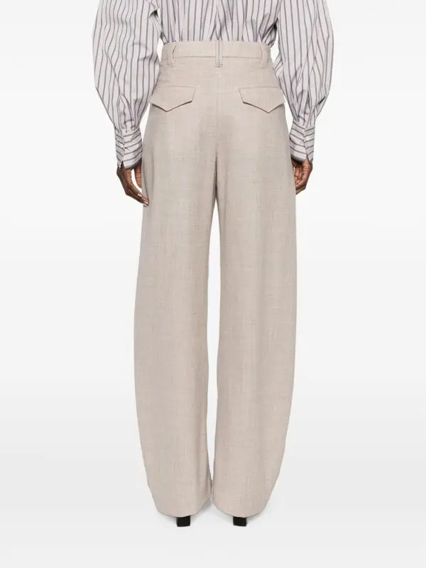 Brunello Cucinelli Wool Wide-leg Trousers