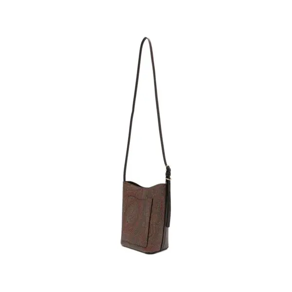 Etro Paisley Print Calf Leather Satchel