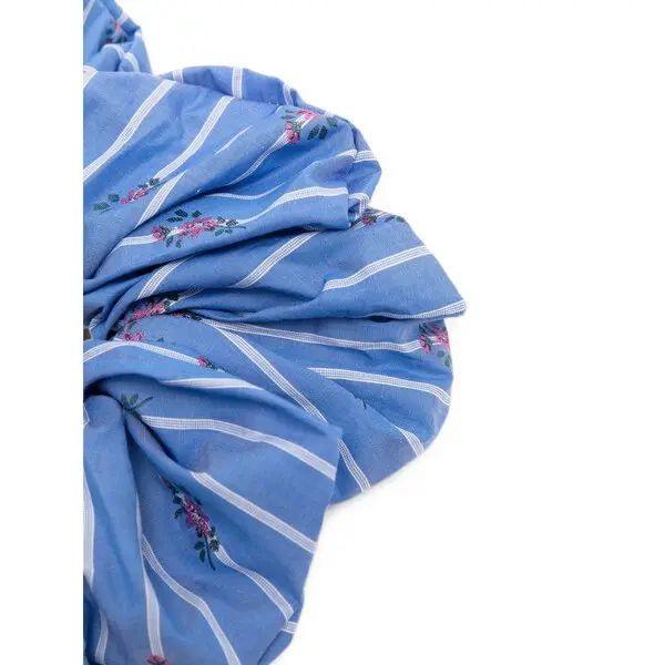 Etro Hair Scrunchie With Striped Floral Print