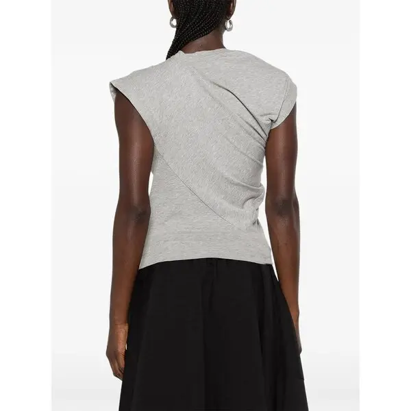 VIVIENNE WESTWOOD Grey Jersey Orb Embroidery Top - Gray