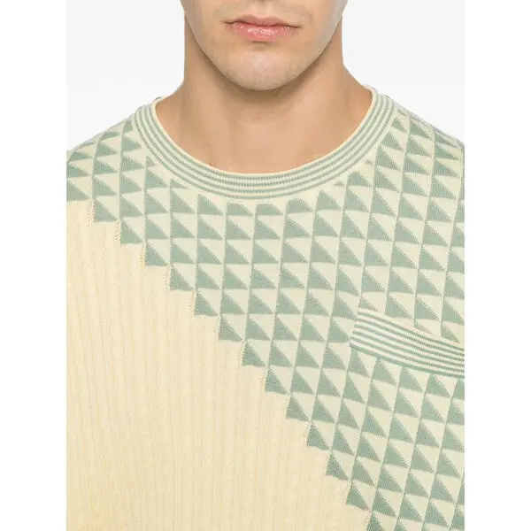 Versace Geometric Pattern Knit Jumper