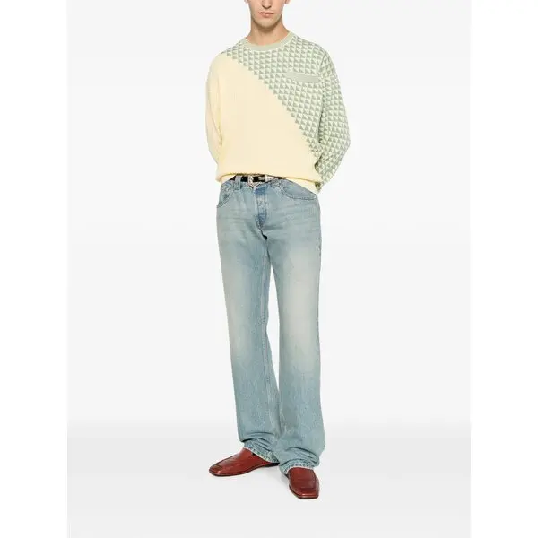 Versace Geometric Pattern Knit Jumper