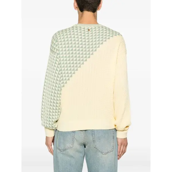 Versace Geometric Pattern Knit Jumper