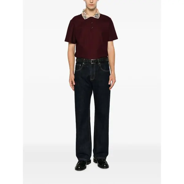 Burberry Polo Shirts - Red