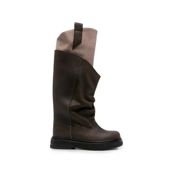 Attico Knee High Boots - Brown