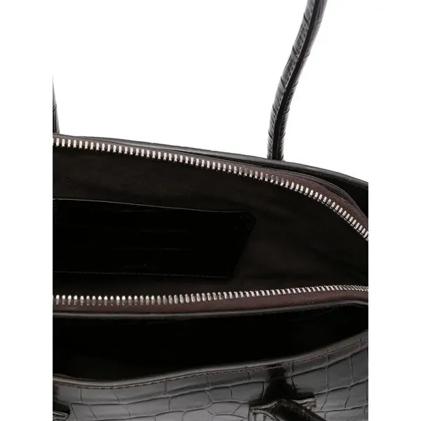 Attico Croc Effect Leather Handbag