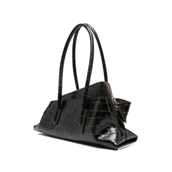 Attico Croc Effect Leather Handbag