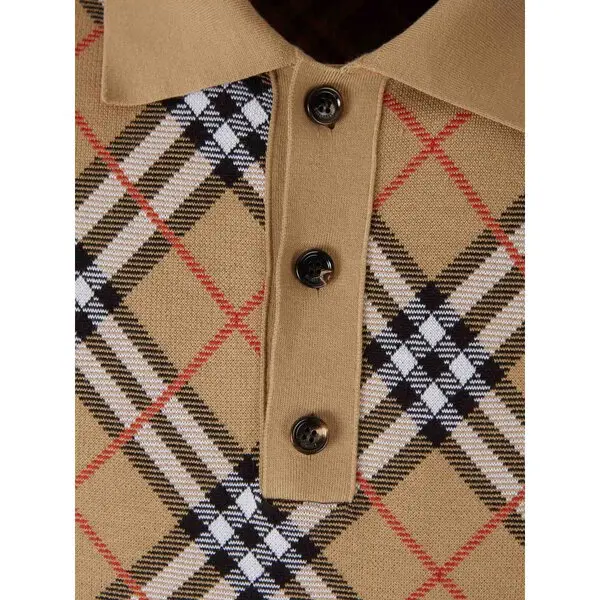 Burberry Neutrals Polo Shirts - Cream