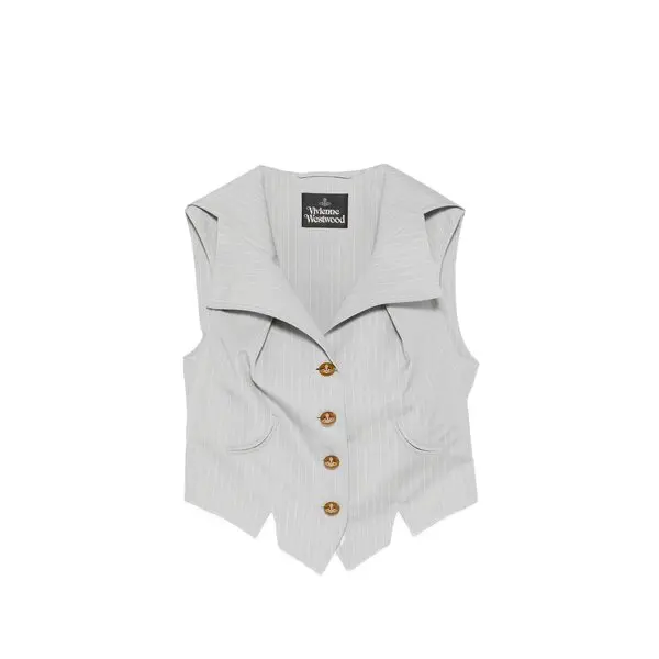 VIVIENNE WESTWOOD Grey Jackets Waistcoat & Gilets - Gray