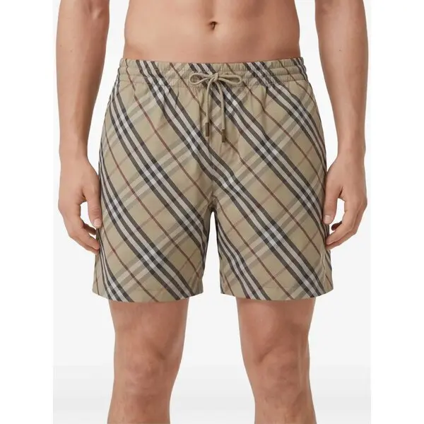 Burberry Checked Swim Shorts