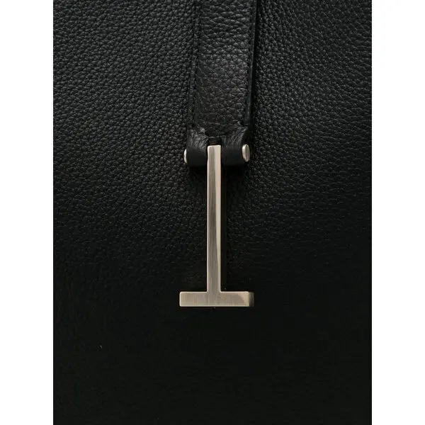 TOM FORD Calf Leather Tote Bag - Black