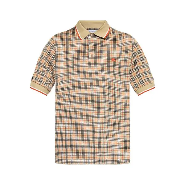 Burberry Neutrals Polo Shirts - Cream