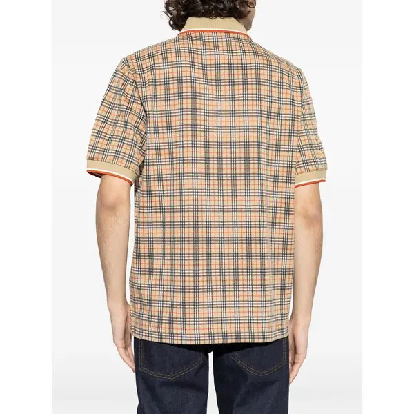 Burberry Neutrals Polo Shirts - Cream