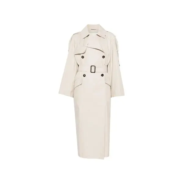 Max Mara Double-breasted Trench Coat - Cream