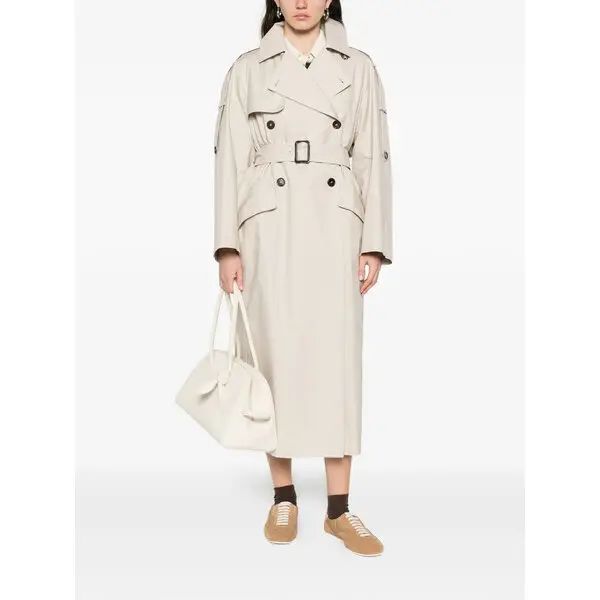 Max Mara Double-breasted Trench Coat - Cream