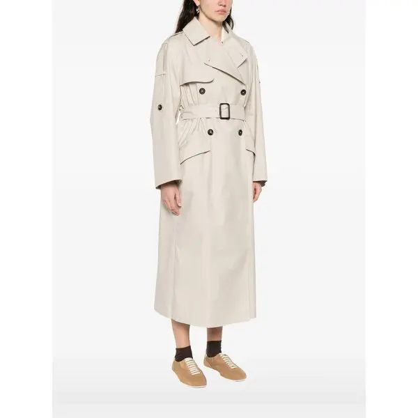 Max Mara Double-breasted Trench Coat - Cream