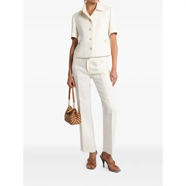 Etro Neutrals Jackets Cropped Jackets