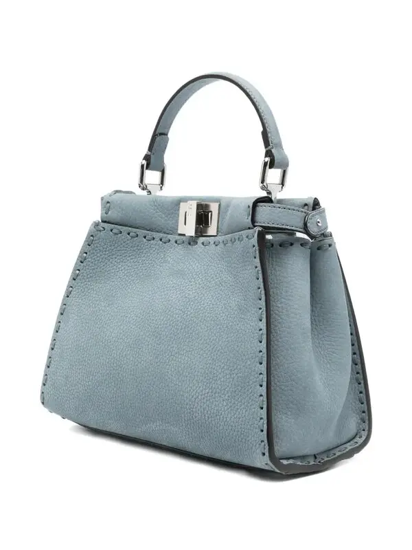 Fendi Peekaboo Iseeu Mini Suede Bag - Blue