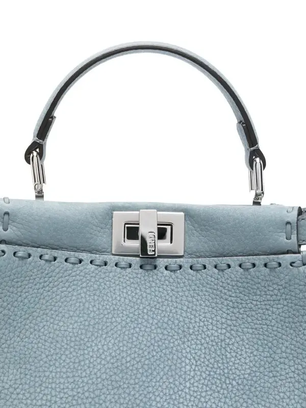 Fendi Peekaboo Iseeu Mini Suede Bag - Blue