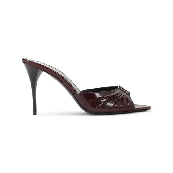 Saint Laurent Babylone Mule - Red