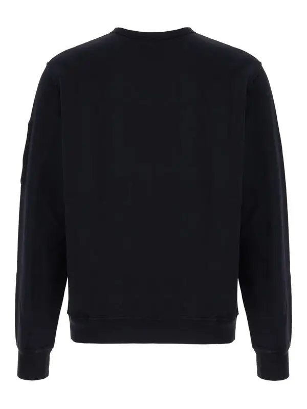 C.P. COMPANY Crewneck Sweatshirt With Logo Badge - Blue