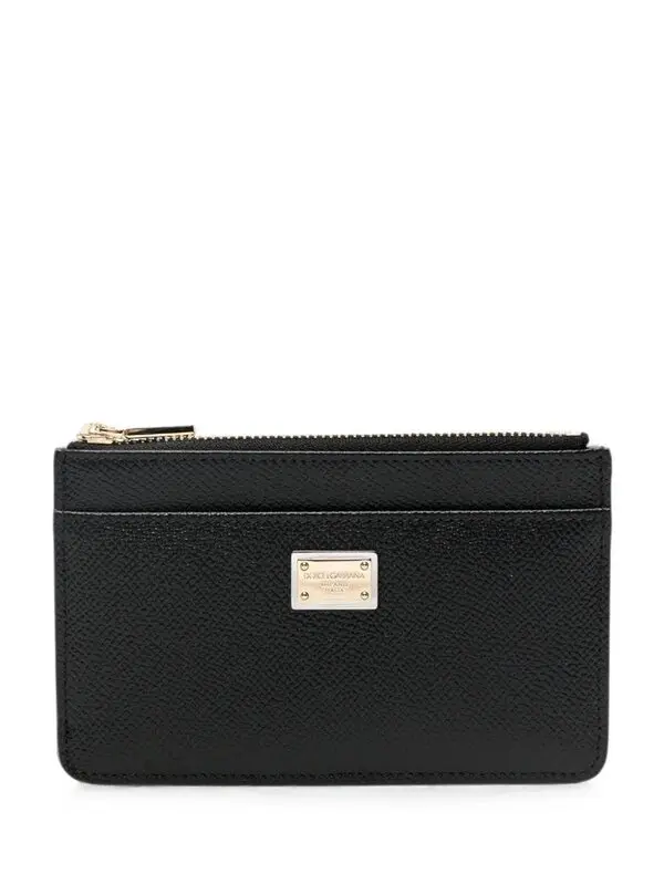 Dolce & Gabbana Calfskin Card Holder - Black