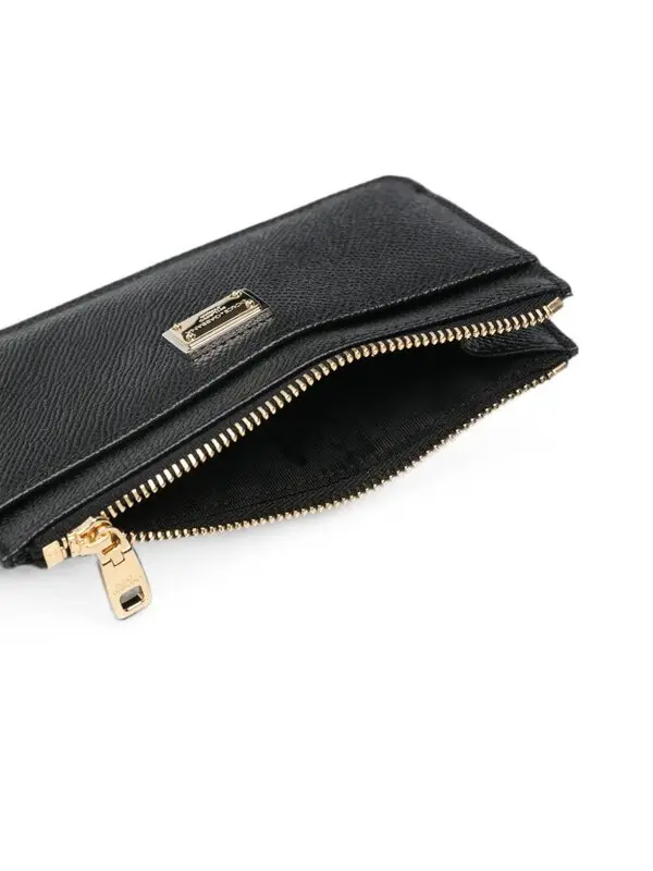 Dolce & Gabbana Calfskin Card Holder - Black