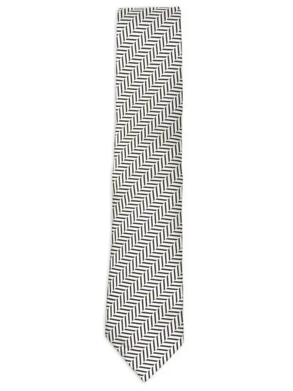 TOM FORD Silk Tie - White