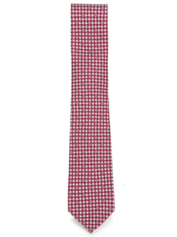 FERRAGAMO Animali Print Silk Tie - Multicolor