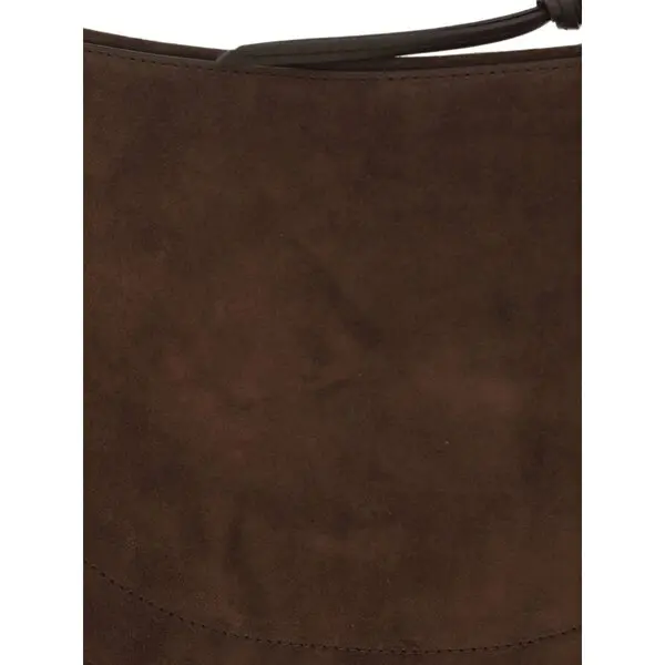 Isabel Marant Étoile Studded Calf Leather Shoulder Bag - Brown