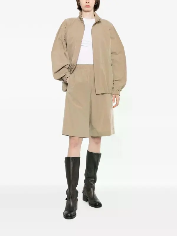 Alexander Wang Perforated Logo Wide Leg Shorts