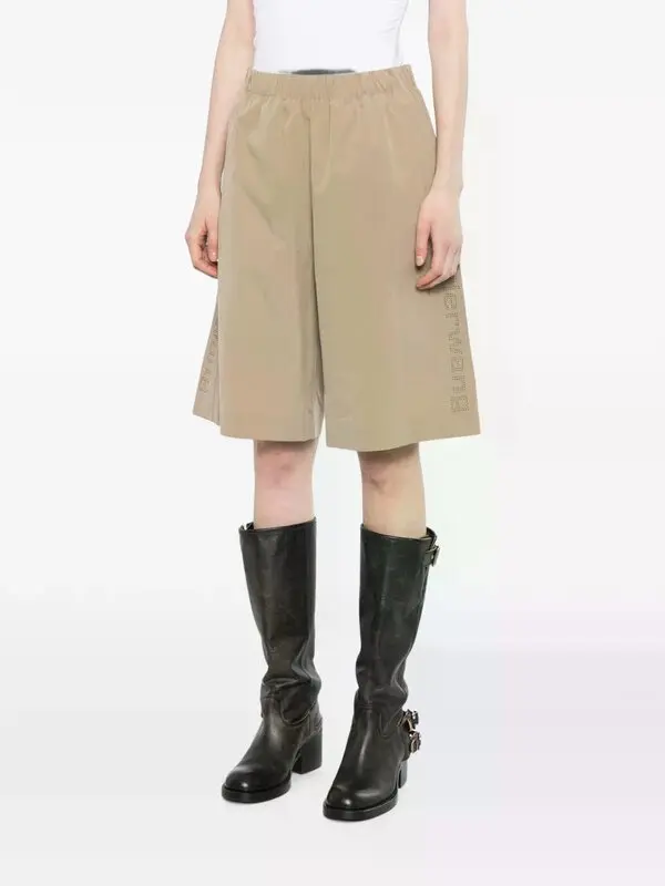 Alexander Wang Perforated Logo Wide Leg Shorts