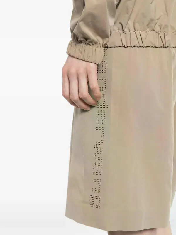 Alexander Wang Perforated Logo Wide Leg Shorts