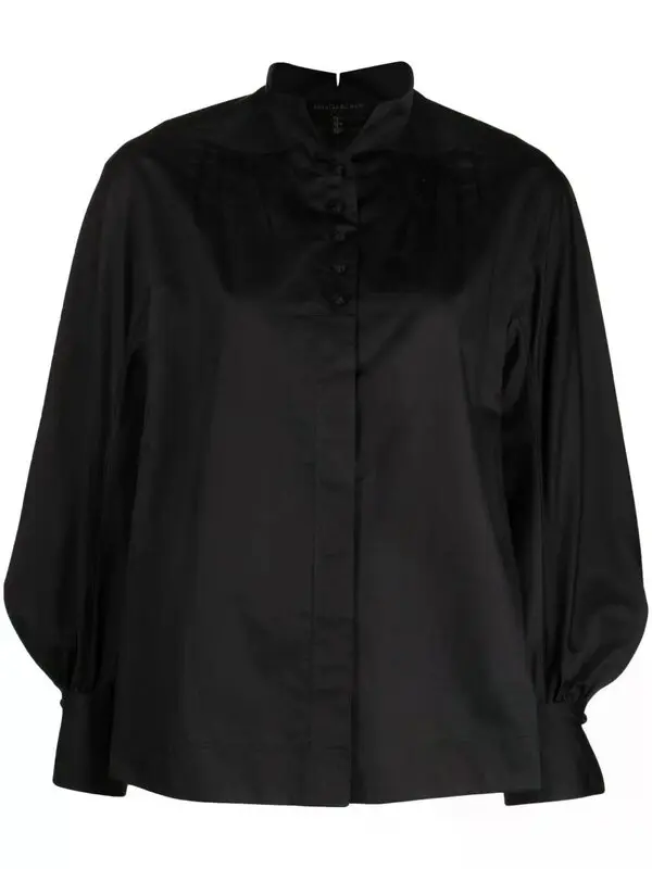 Shiatzy Chen Knotted-button Poplin Shirt